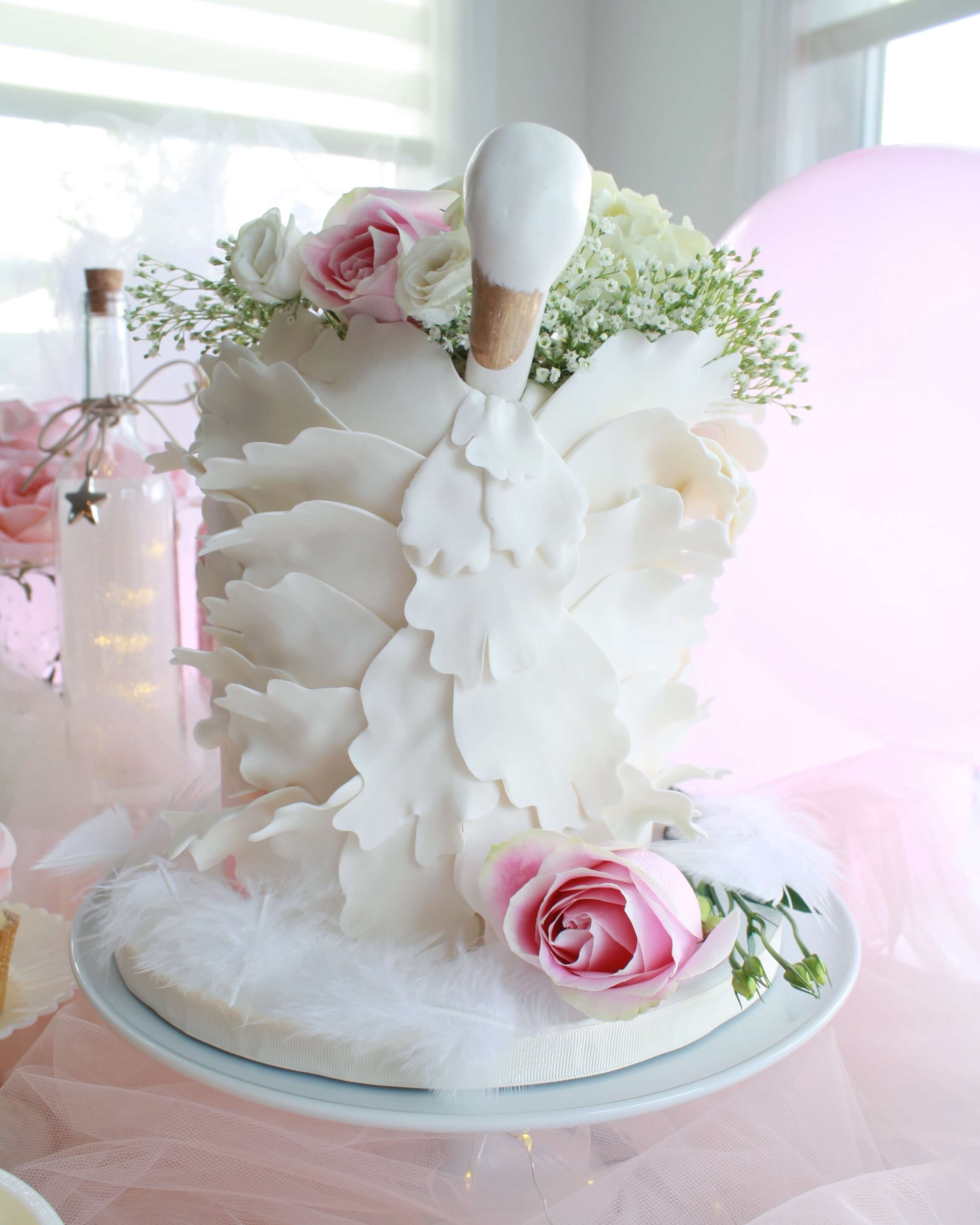 Elegant Swan Princess Birthday Party: First Birthday Party Inspiration ...
