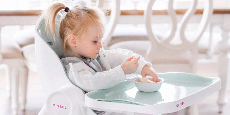 Why I Love Our Oribel Cocoon High Chair • Chandeliers and Champagne