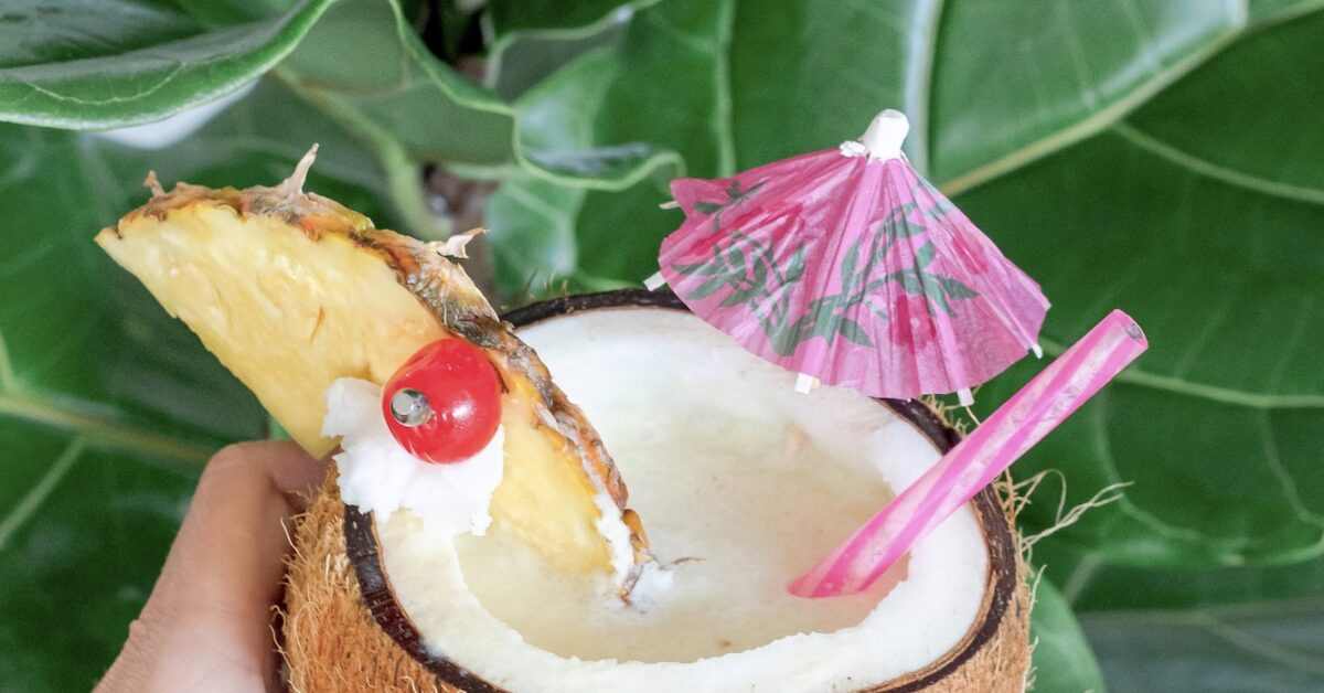 Classic Piña Colada Recipe • Chandeliers and Champagne