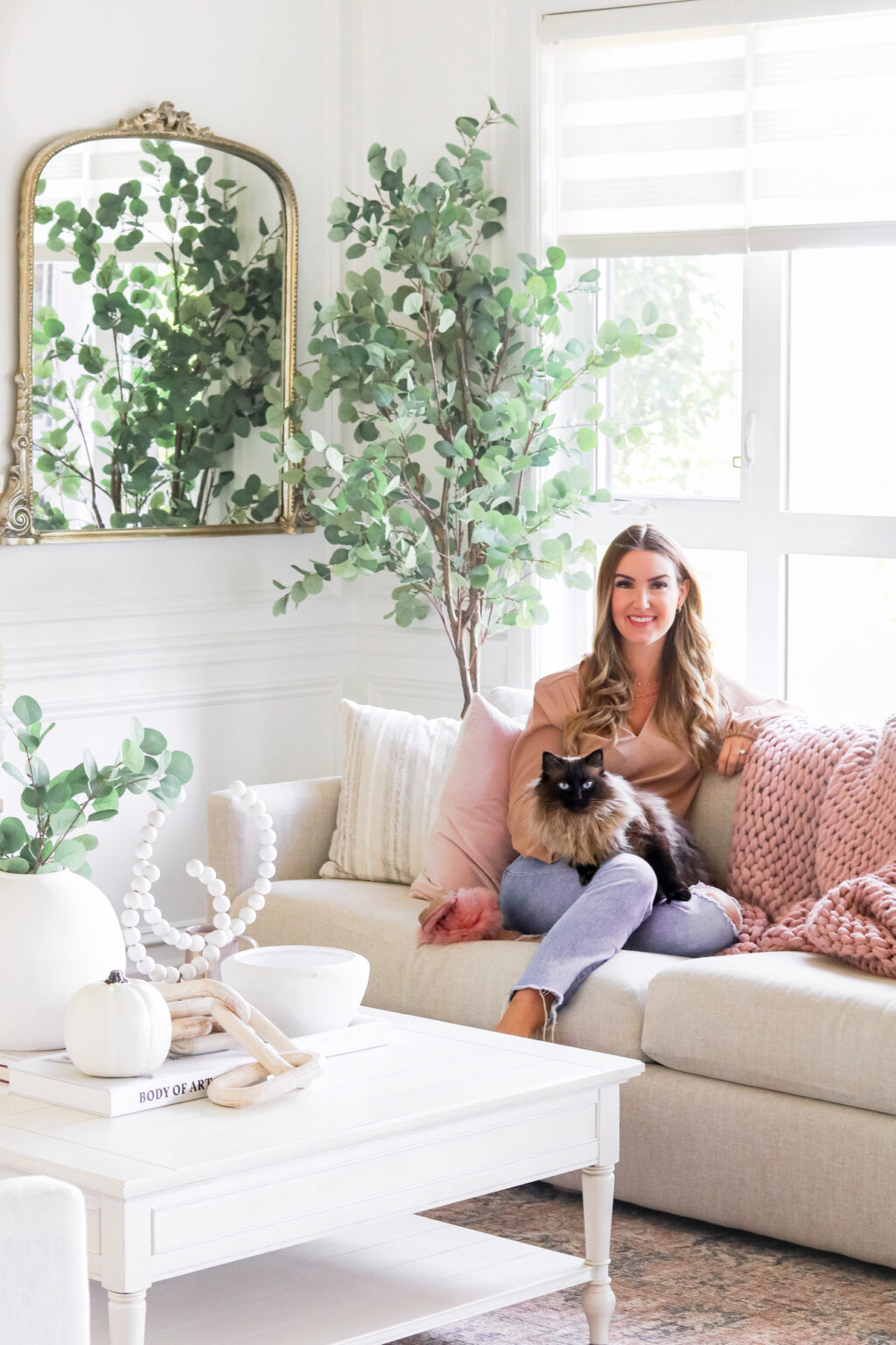 Light + Bright Living Room Refresh With Sofa Land • Chandeliers and ...