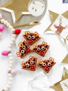 Fun and Festive Reindeer Waffles • Chandeliers and Champagne